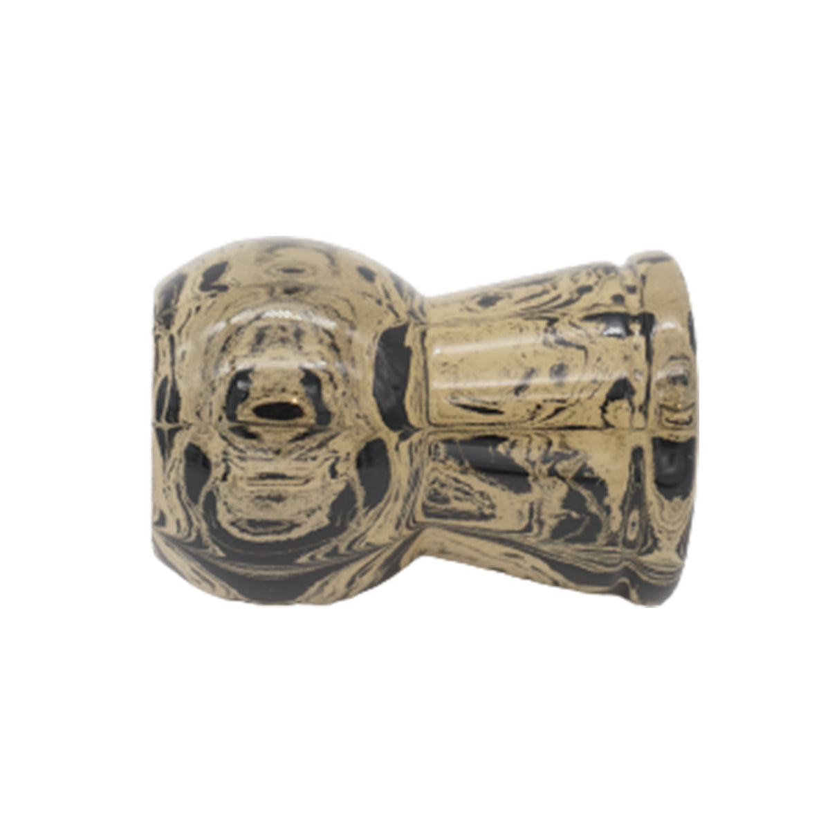 Sand Ebonite Handcrafted Shaving Brush Handle (fits 24mm, 26mm knots ...